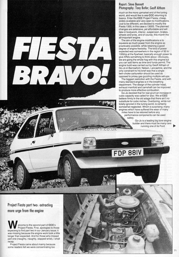 Ford Fiesta MK1 » Magazine Articles UK » Cars and Car Conversions ...