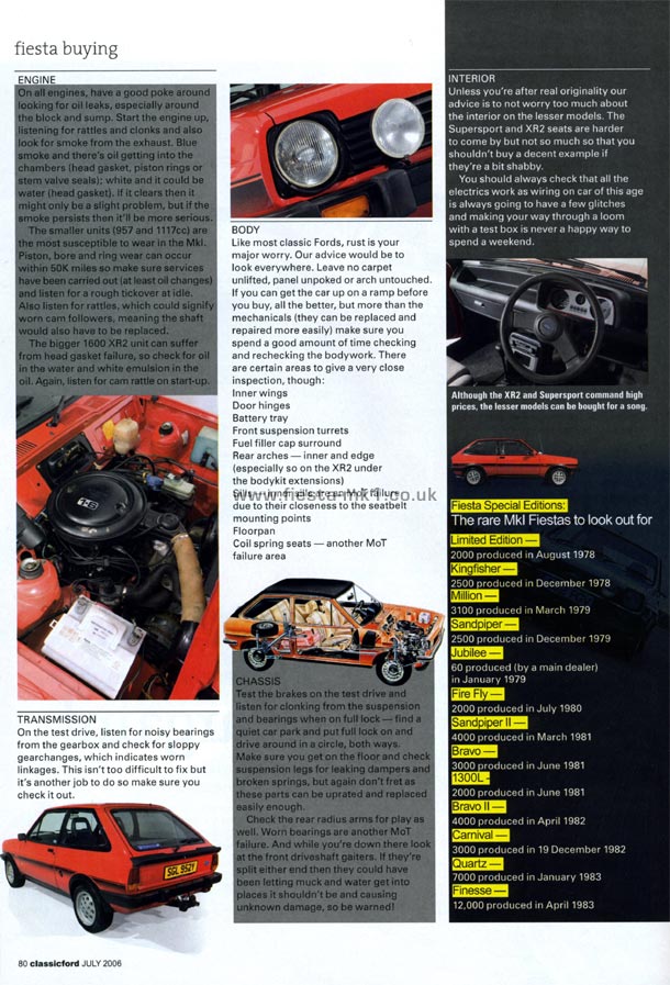 Ford Fiesta MK1 » Magazine Articles UK » Classic Ford » Buyers Guide ...
