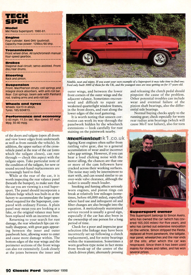 Ford Fiesta MK1 » Magazine Articles UK » Classic Ford » Buyers Guide ...