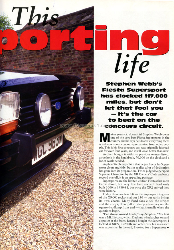 Ford Fiesta MK1 » Magazine Articles UK » Classic Ford » Feature: Fiesta ...