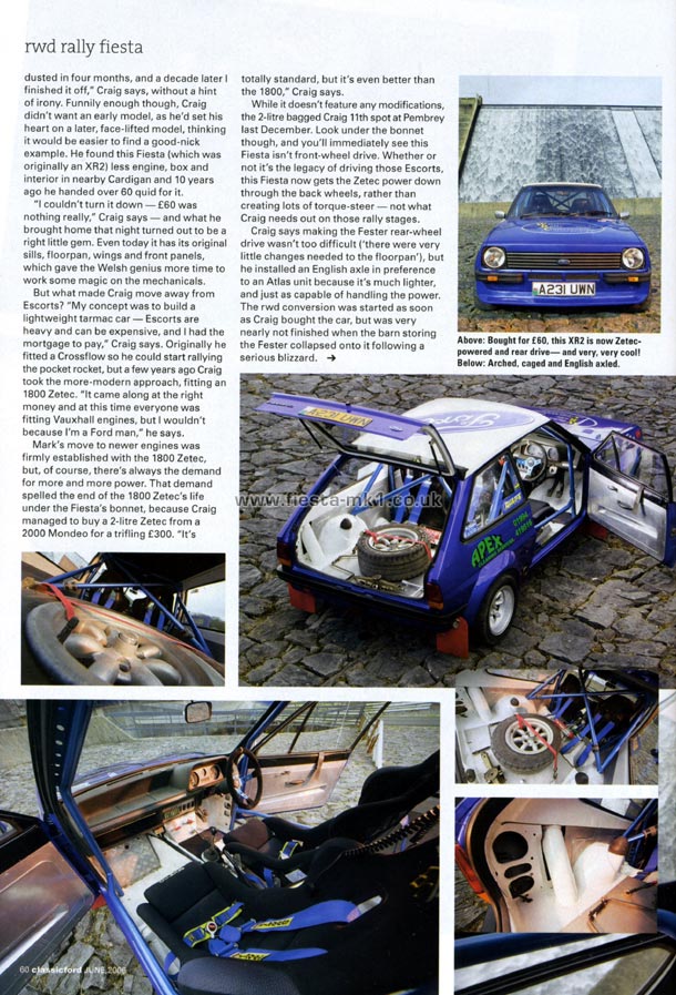 Ford Fiesta MK1 » Magazine Articles UK » Classic Ford » Feature: RWD ...