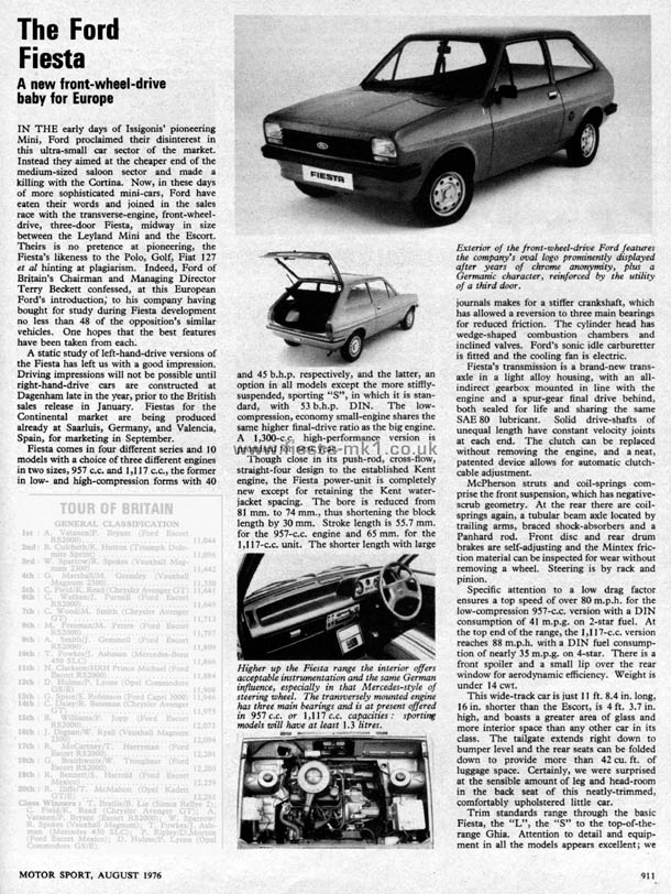 Ford Fiesta MK1 » Magazine Articles UK » Motor Sport » New Car: Fiesta ...