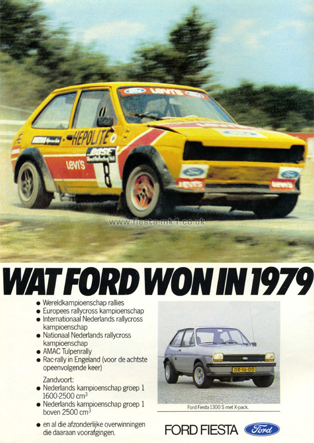 Ford Fiesta MK1 » Press Releases/Adverts » Adverts NL » Fiesta MK1: X-Pack